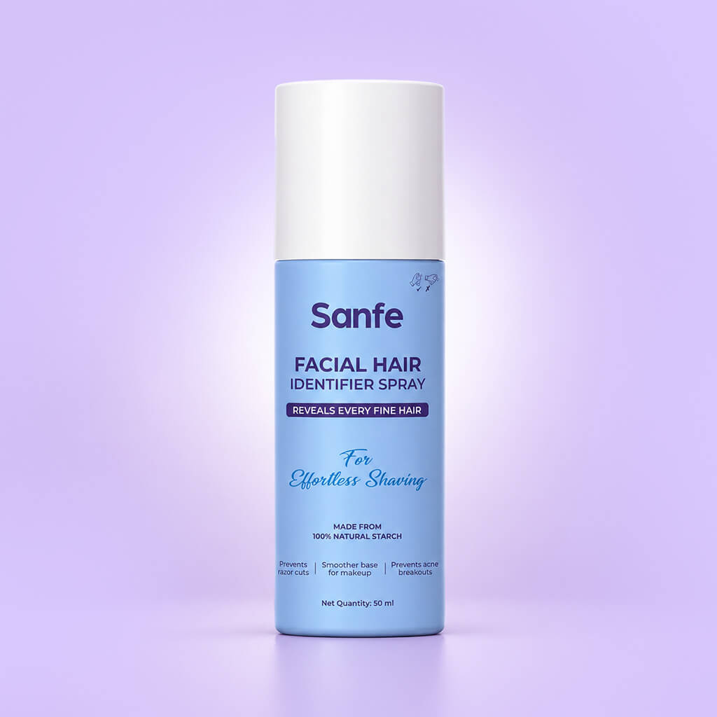 Sanfe Facial Hair Identifier Spray For Shaving, Dermaplaning For Women