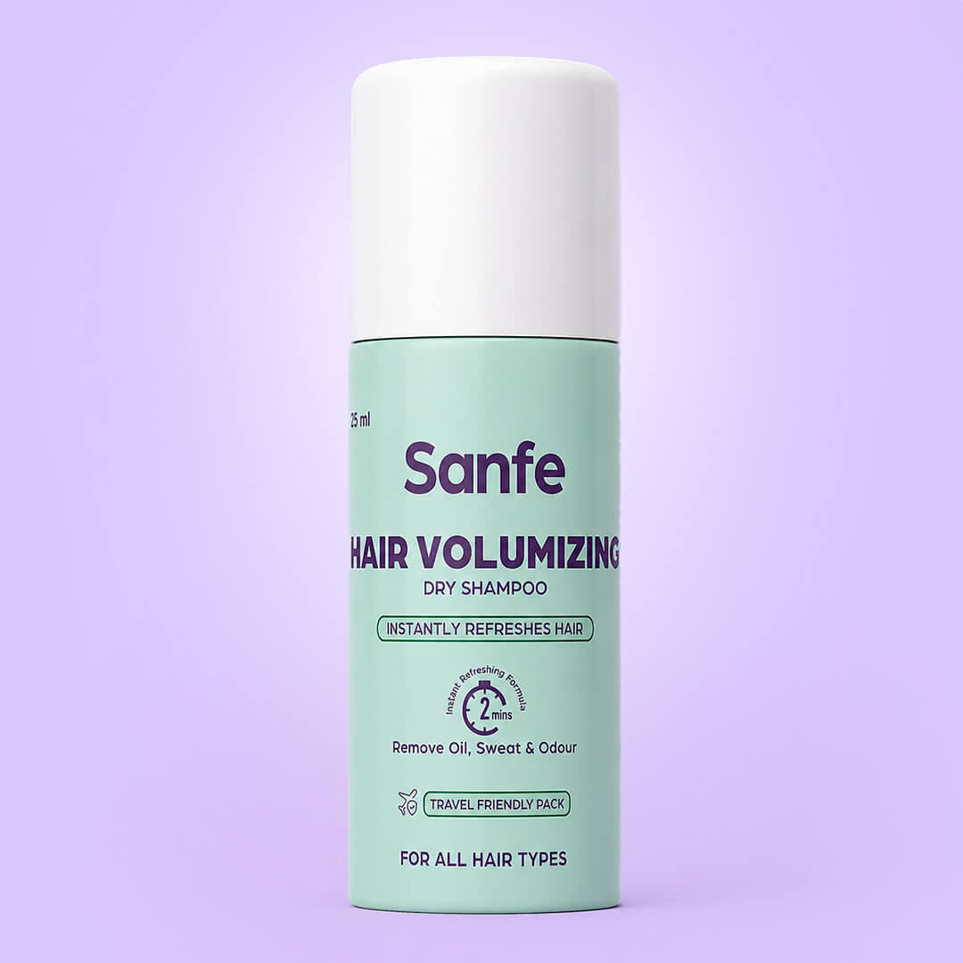 Sanfe Hair Volumizing Dry Shampoo 25ml | Oil Control & Instant Freshness