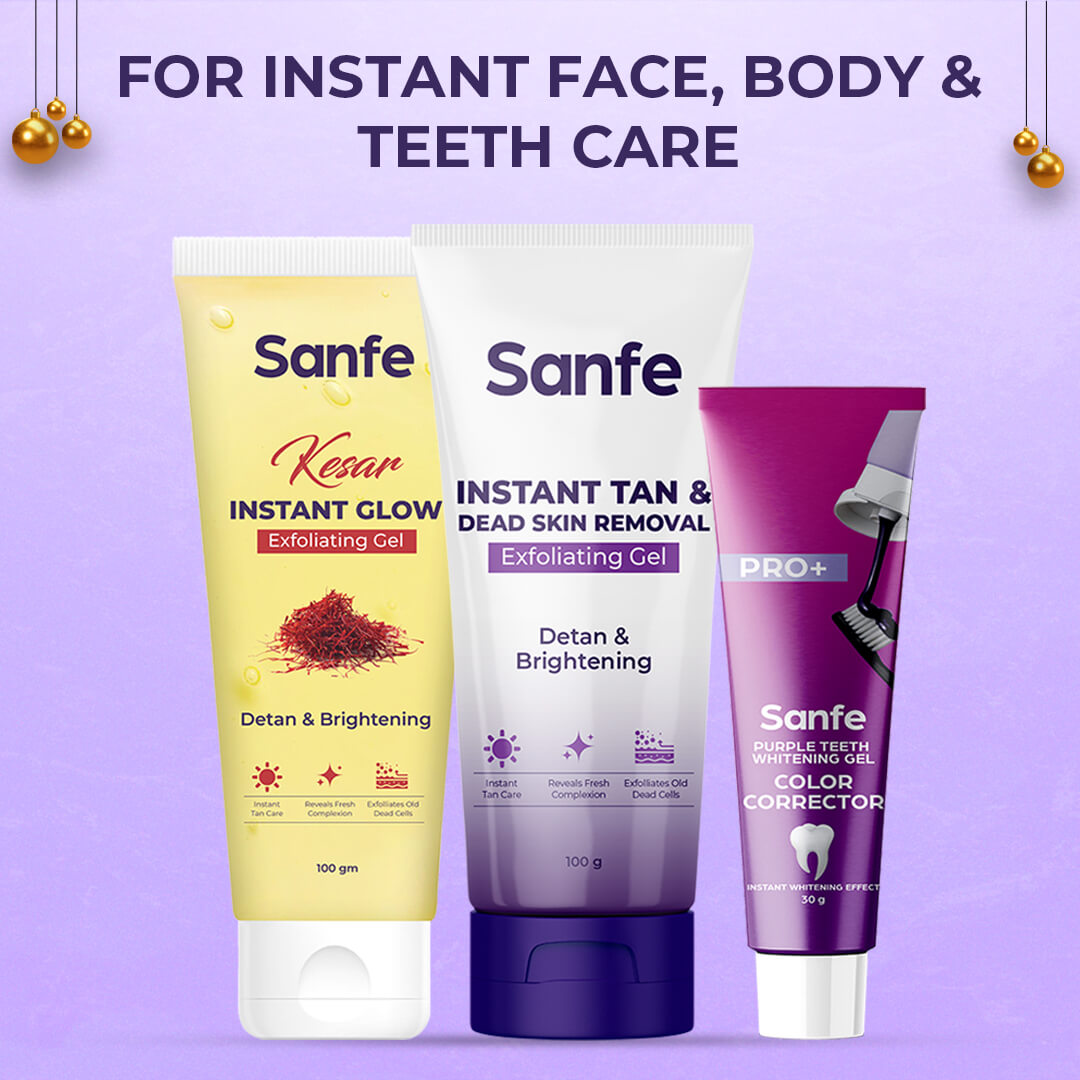 Sanfe Glow & Smile Care Kit | Skin Brightening & Teeth Whitening