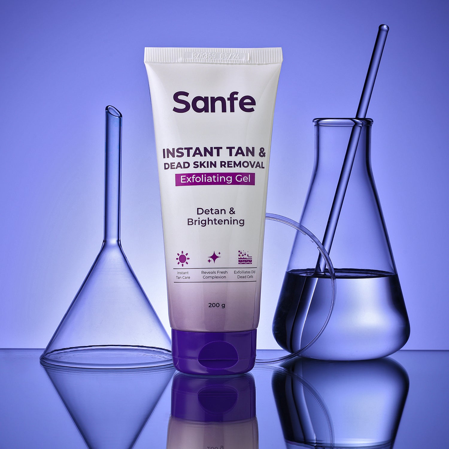 Sanfe Instant Tan & Dead Skin Removal Exfoliating Gel 200g