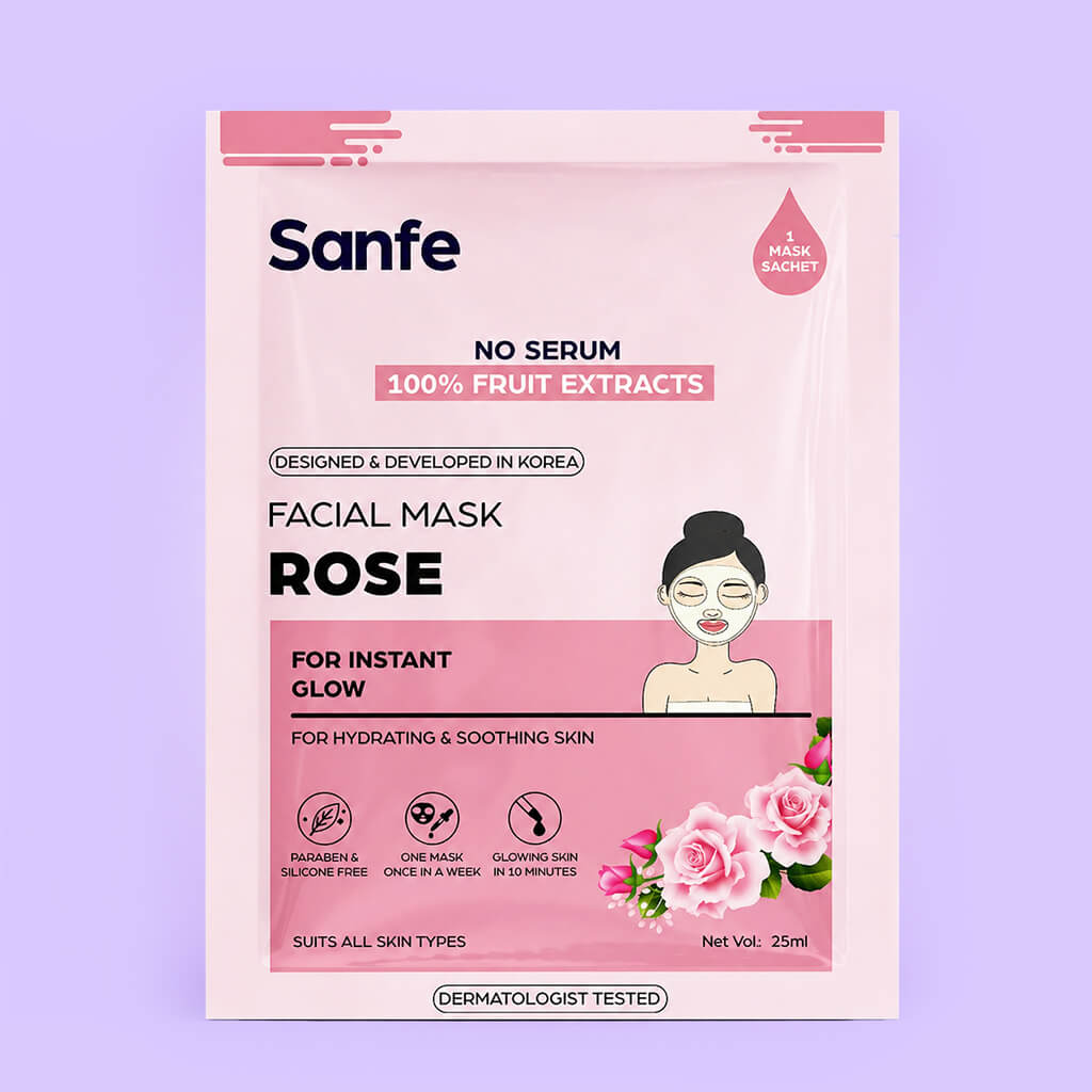 Sanfe Instant Glow Rose Facial Mask