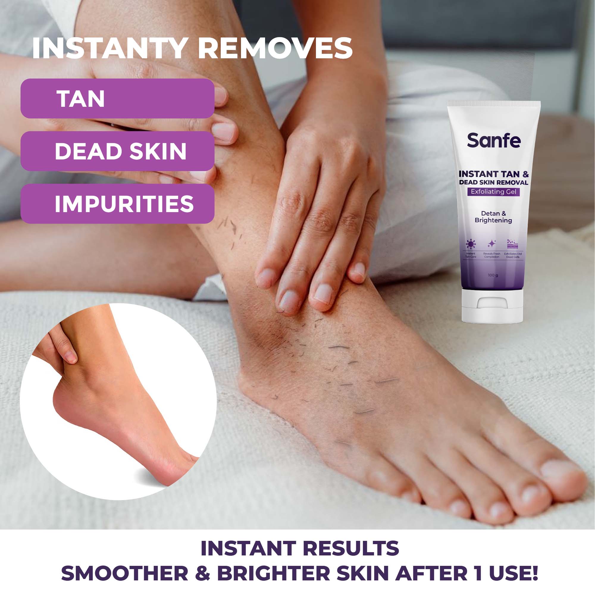Instant Tan Removal Combo Sanfe