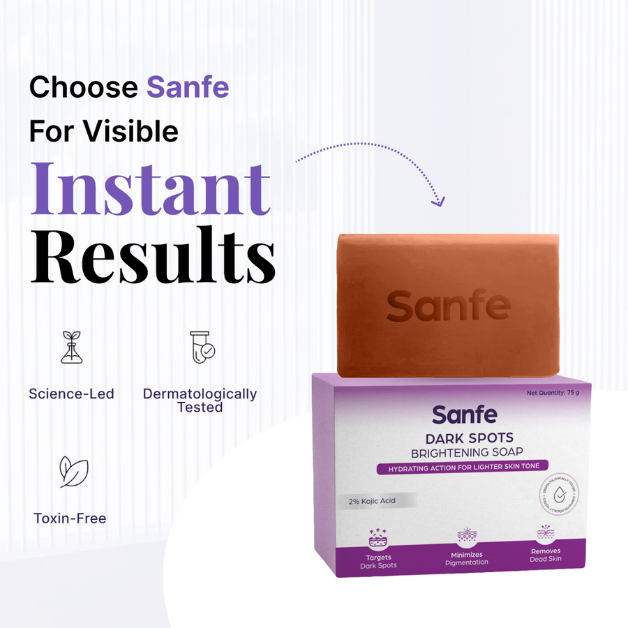 Sanfe Kojic Acid Soap for Dark Spots & Pigmentation