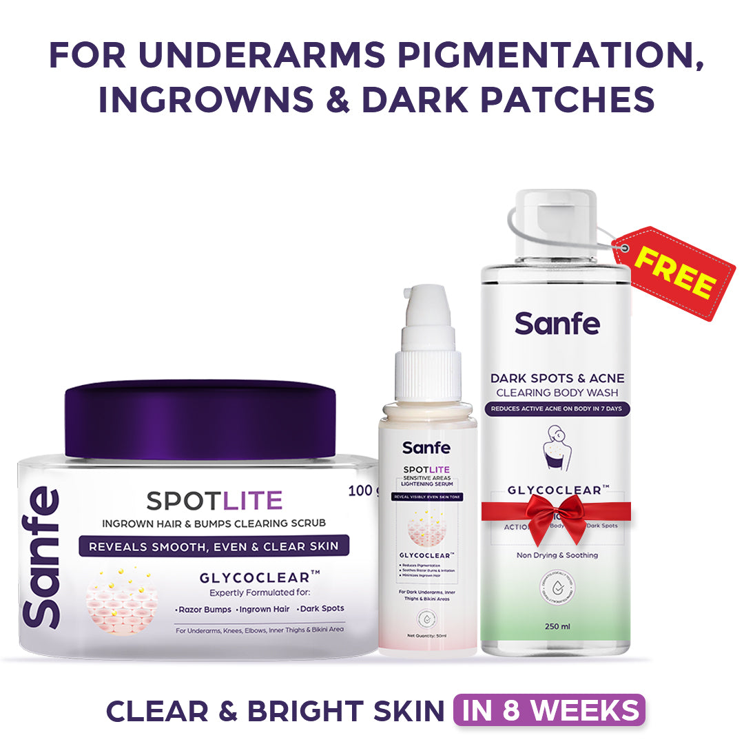 Sanfe Spotlite Bikini & Underarms Care Kit | Brightening & Smooth Skin