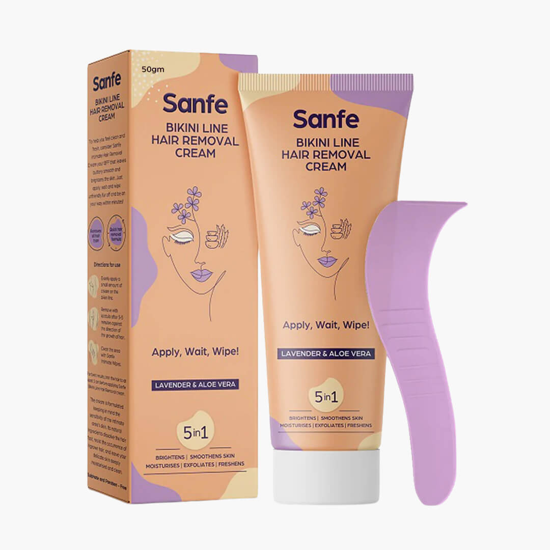 Bikini Line Hair Removal Cream For Pain Free Hair Removal - 50ml – Sanfe