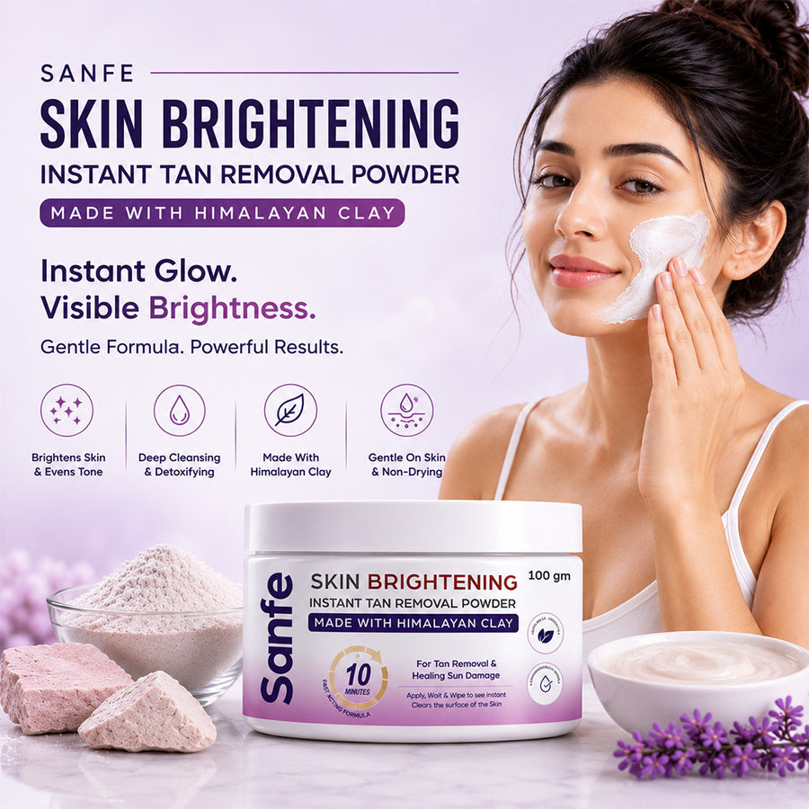 Sanfe Skin Brightening Instant Tan Removal Powder
