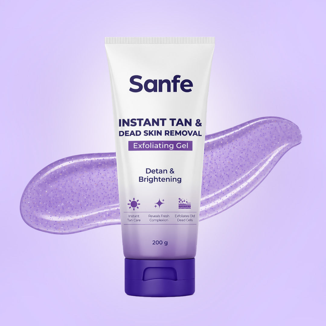 Sanfe Instant Tan & Dead Skin Removal Exfoliating Gel 200g | Face ...