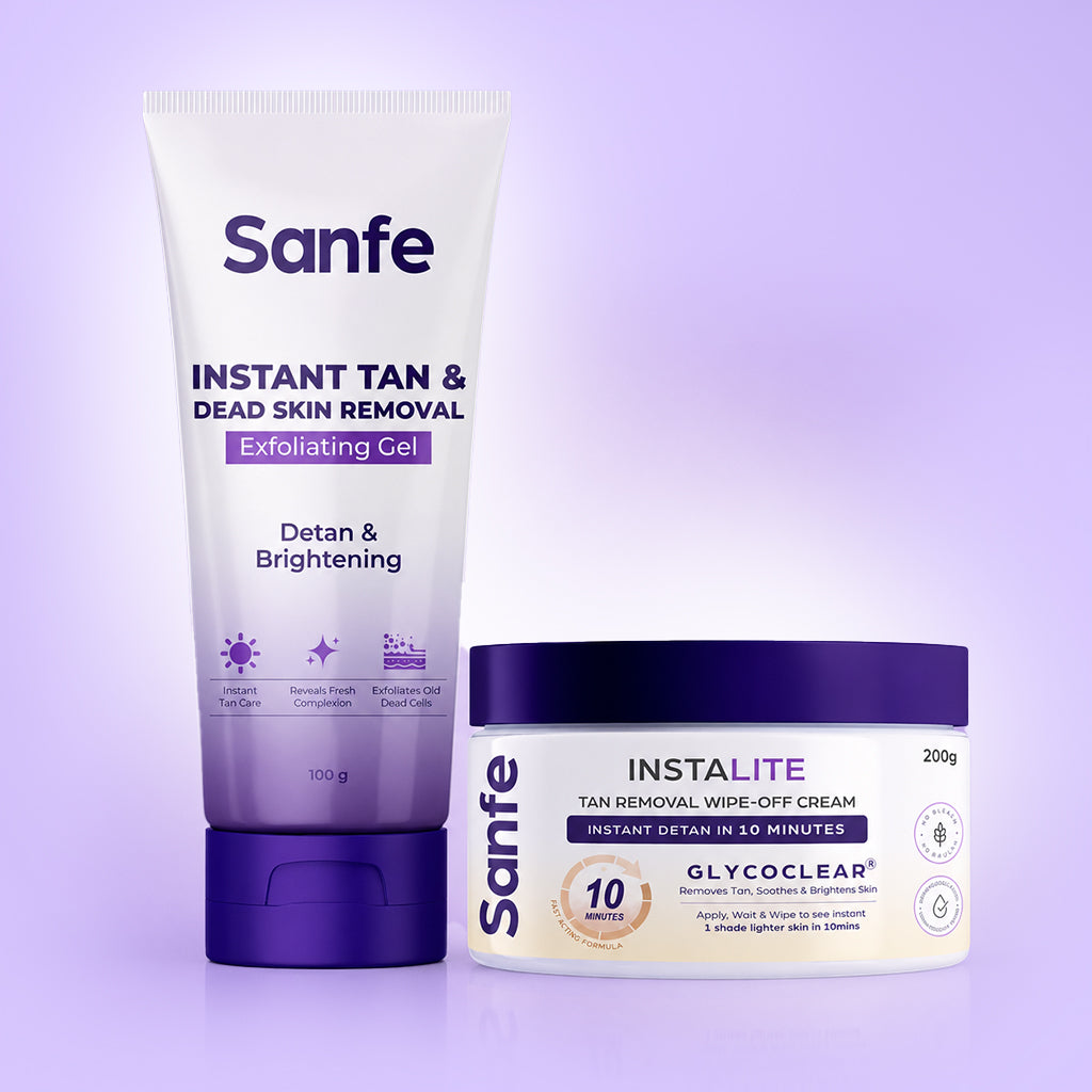 Sanfe Instant Tan Removal Power Duo - Removes Tan & Restores Glow