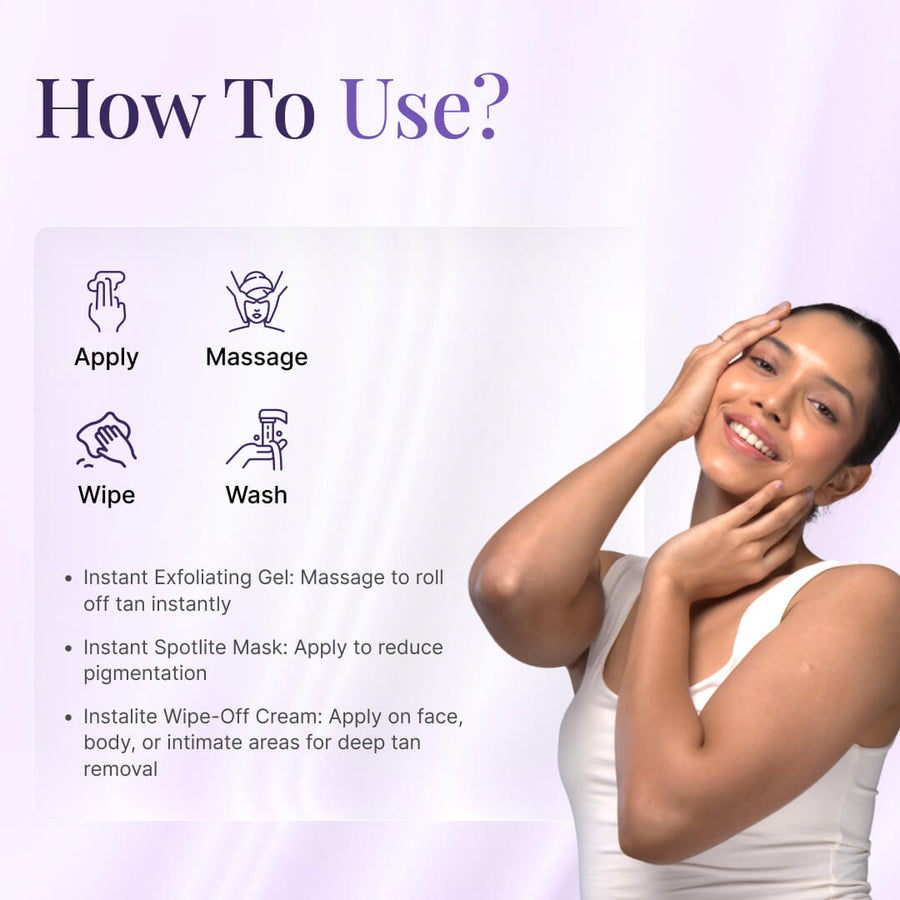 Sanfe Instant Tan Removal Power Duo - Removes Tan & Restores Glow