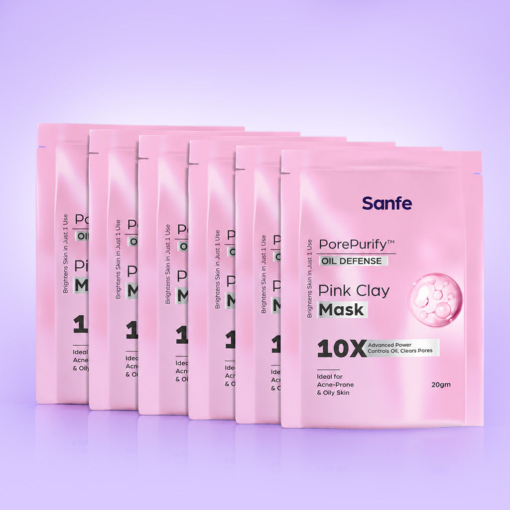 Sanfe PorePurify™ Oil Defense Pink Clay Mask | Deep Pore Detox